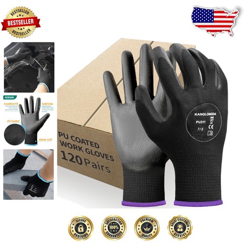 Versatile Small Work Gloves with Grip - 120 Pairs for Construction ...