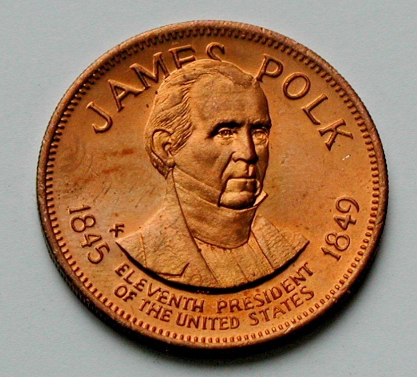 James Polk 11th US President (1845-1849) Medal/Token "Dark Horse ...