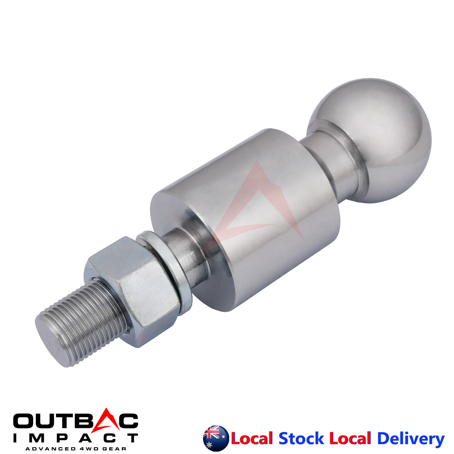 2" High Rise Tow Ball 50mm 2 inch Lift 2000KG Tow bar Towball Caravan ...