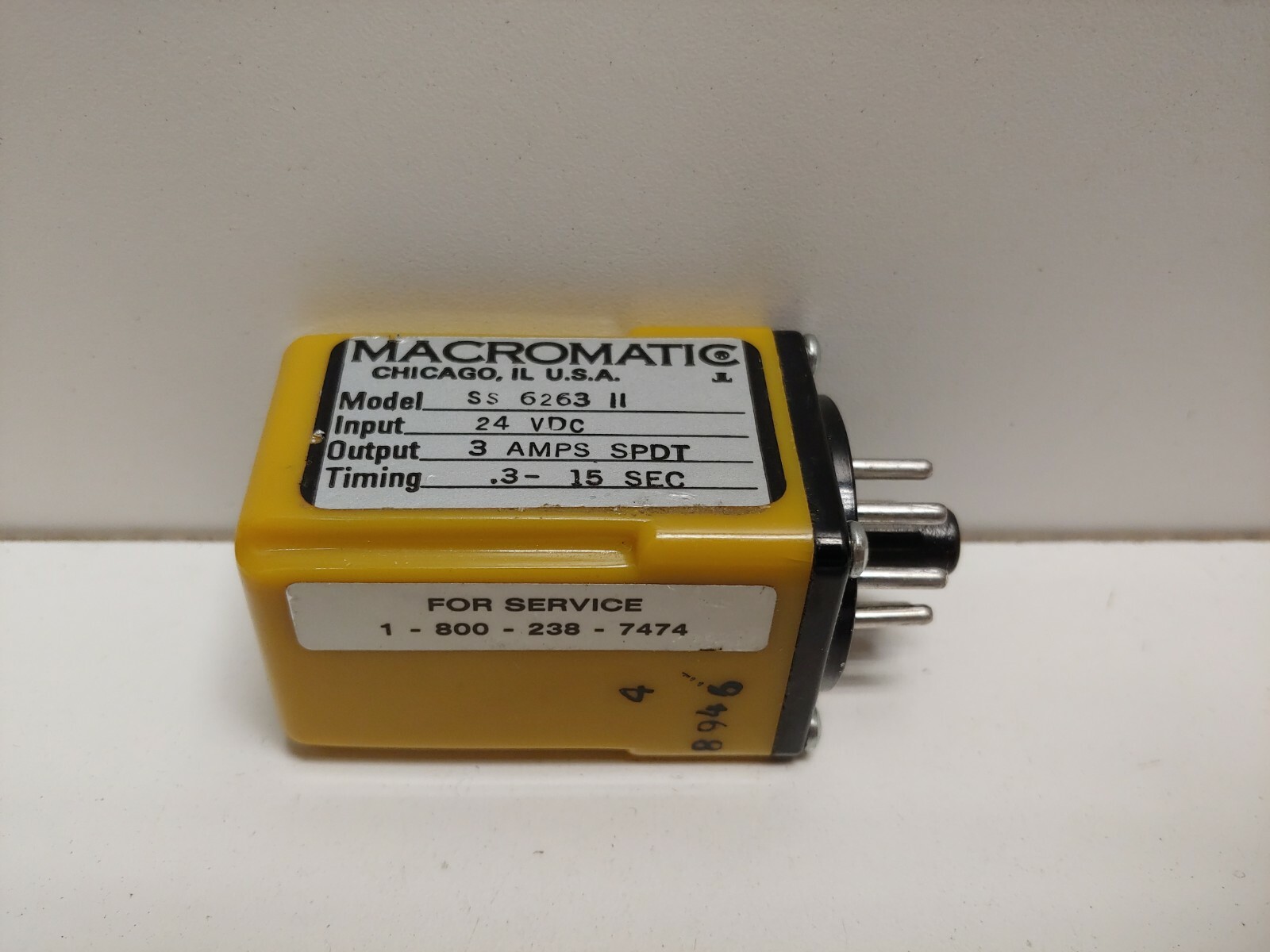 GUARANTEED GOOD! MACROMATIC 24V 0.-15 SEC RELAY SS-6263-II | eBay