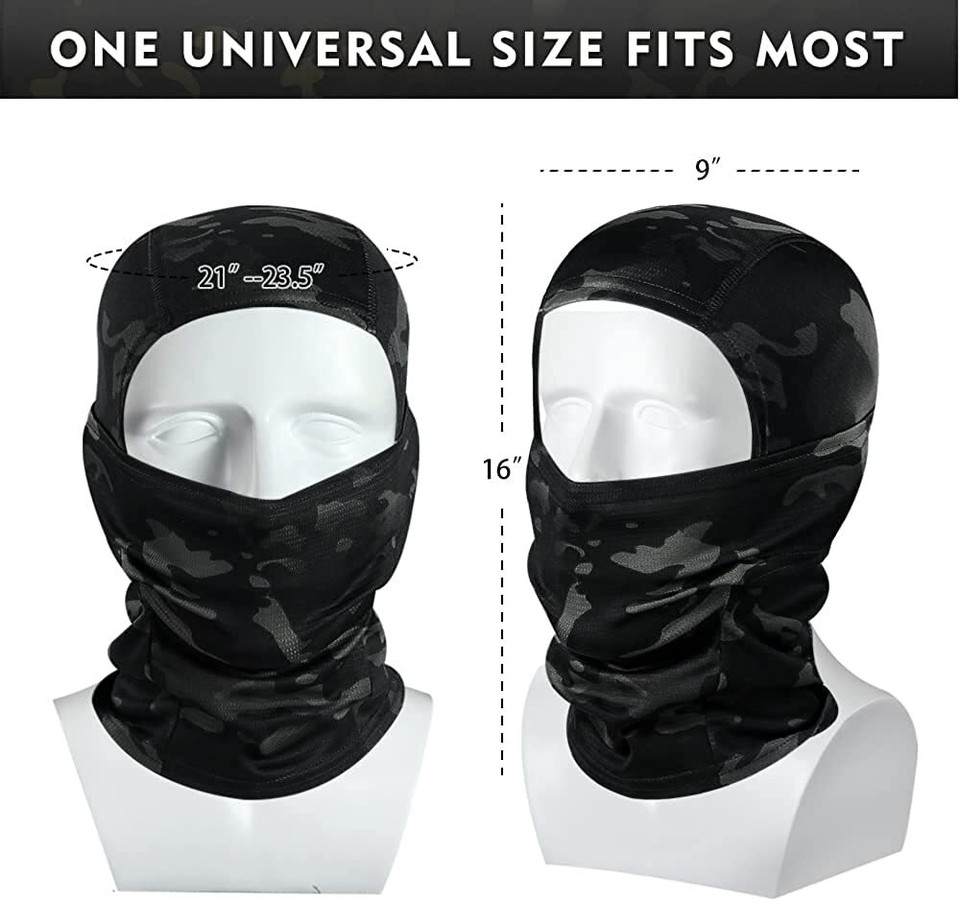 Tactical Balaclava Full Face Cover Sniper Hunting Shooting Scarf Snood ...
