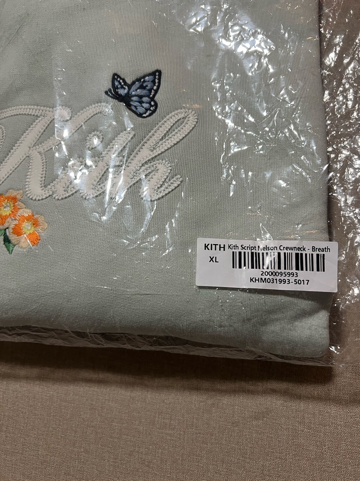 Kith Script Nelson Crewneck in “Breath” Men’s Size XL Spring 2024 Delivery | eBay