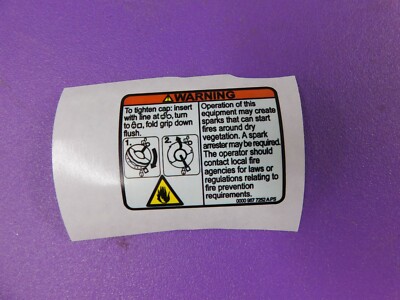 MS WARNING INSTRUCTION LABEL STICKER DECAL FOR STIHL CHAINSAW # 0000 ...