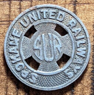 Spokane, Washington WA Spokane United Railways One Fare Steel Transit ...