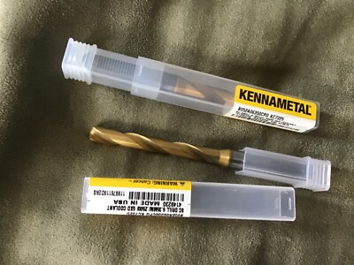 Kennametal GOdrill 4149230 coolant through 6.35 MM Two Carbide Drills ...