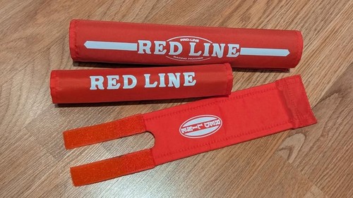Redline Custom Pad Set BMX Bike Pads Oldschool Style Bicycle Freestyle ...
