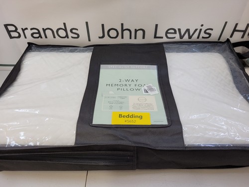 John Lewis Specialist Support 2-Way Memory Foam Standard Pillow Medium ...