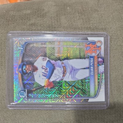 Elian Pena 2025 Bowman Chrome 1st Mega Box Mojo #BCP-155 New York Mets ...