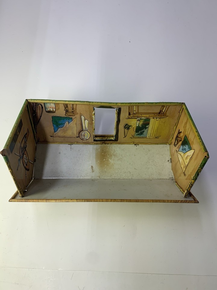 Marx Tin Litho Jungle Trading Post Building for Jungle Jim or Daktari ...