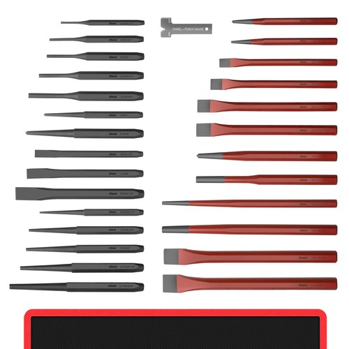 28 PCS Heavy Duty Punch and Chisel Set, Including Taper Punch, Cold ...
