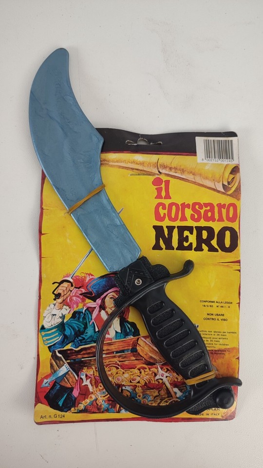 The Black Corsair Toy Sword Vintage 80s GIOCOPLAST | eBay