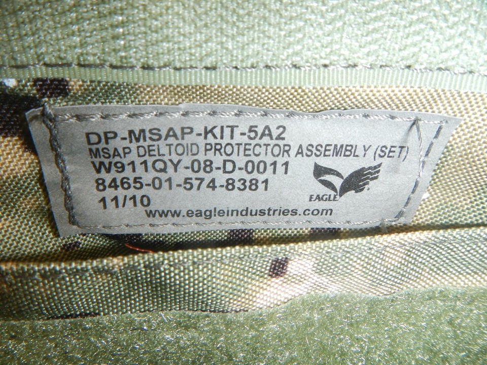 New Pair Eagle Allied Digital MSAP-5A2 Deltoid Protector Kit w/ Straps ...