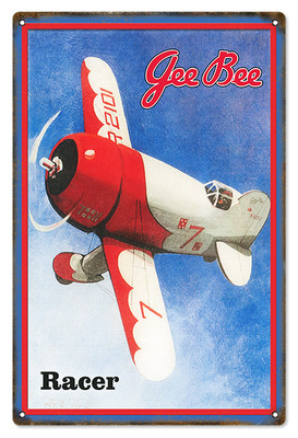 Reproduced from Original Art by Bob Miller Gee Bee Model Racer Sign | eBay