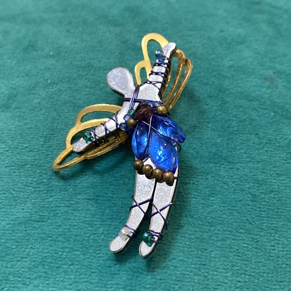 1999 LIZTECH Fairy Angel Pixie Sprite Designer Signed LIZTECH Pin ...