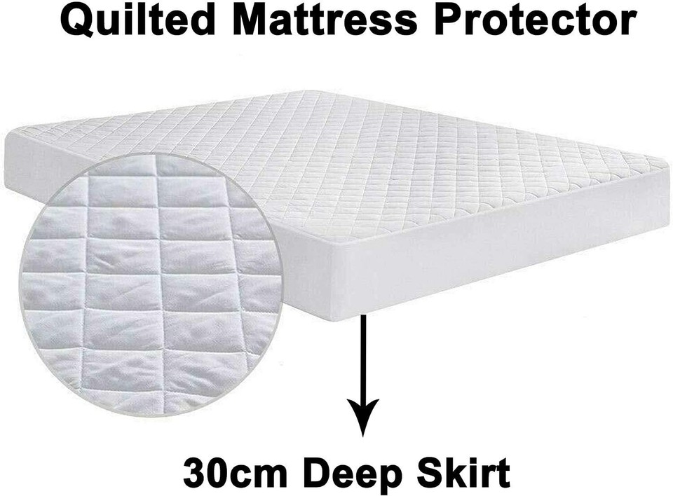 Luxury Extra Deep Hotel Quality Quilted Matress Mattress Protector ...