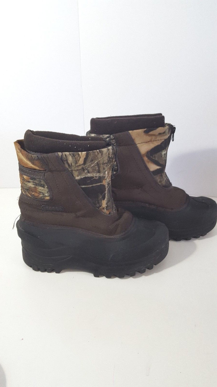 Itasca Hunting Snow Boots Insulated Camo Black Brown Size 6 Zipper | eBay