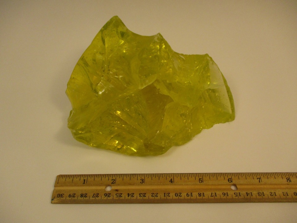 Vintage Large Uranium Vaseline Glass Slag Chunk Piece 7" 2 lb 14 oz | eBay