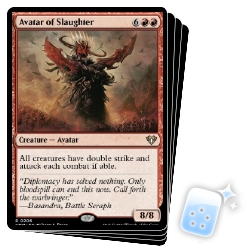 AVATAR OF SLAUGHTER X4 Commander Masters Magic MTG MINT CARD | eBay