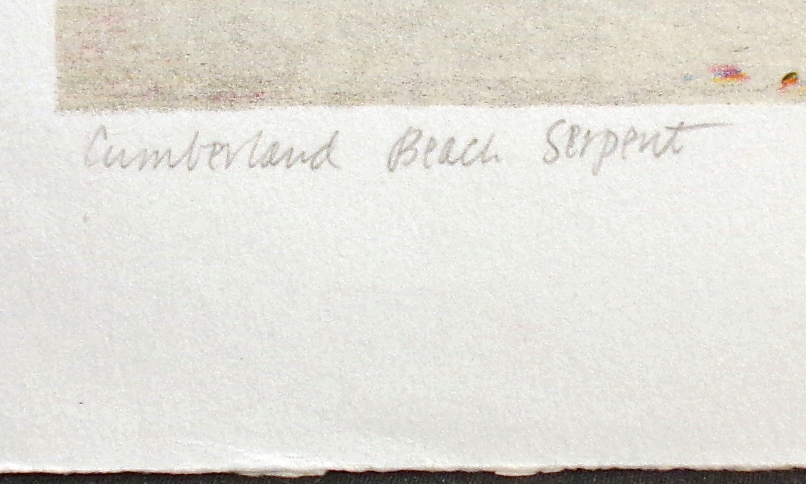 Keith Rasmussen "Cumberland Beach Serpent" Signed Fine Art Lithograph ...