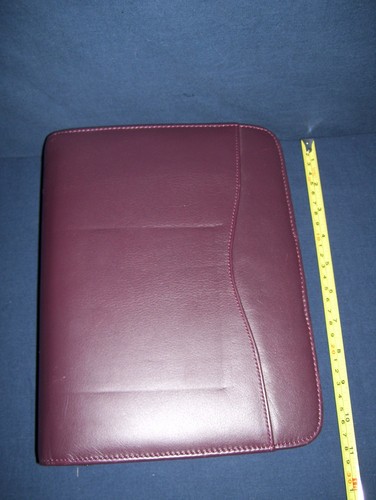 Brown Leather 7 Ring Day Timer With Phone, Business Card and Address ...