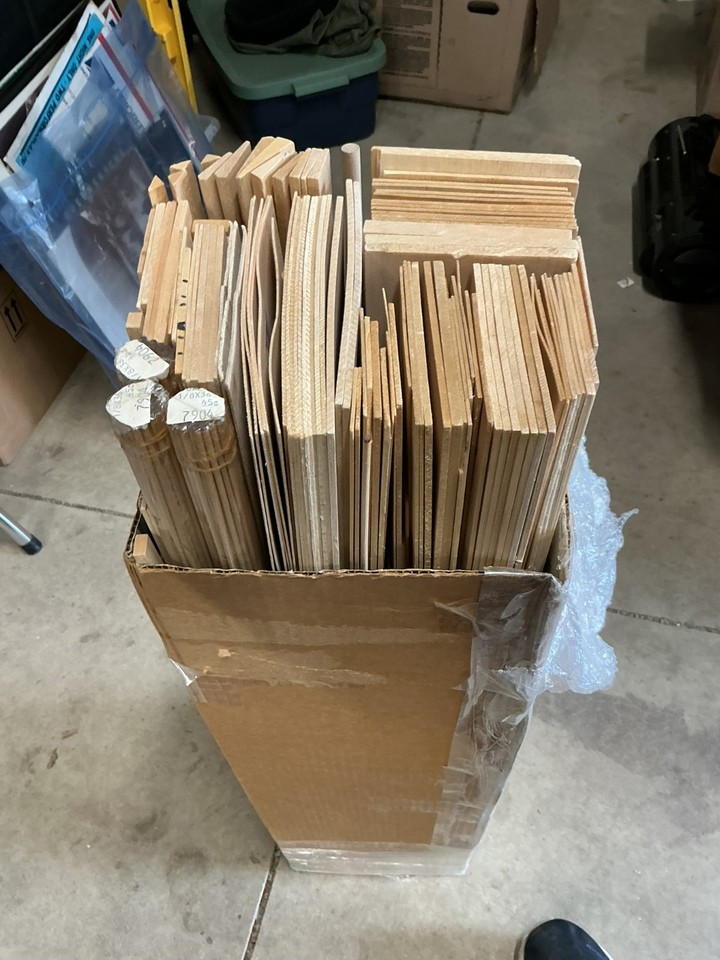 Lot Of New Various Pieces Balsa Wood RC Model Hobby Airplane Pieces ...
