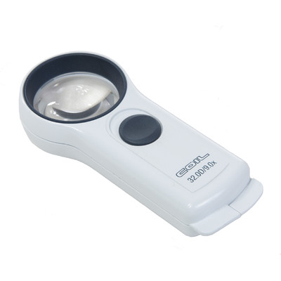 9X COIL Lighted Pocket Magnifier 1.75 Inch Lens magnifying glass lens ...