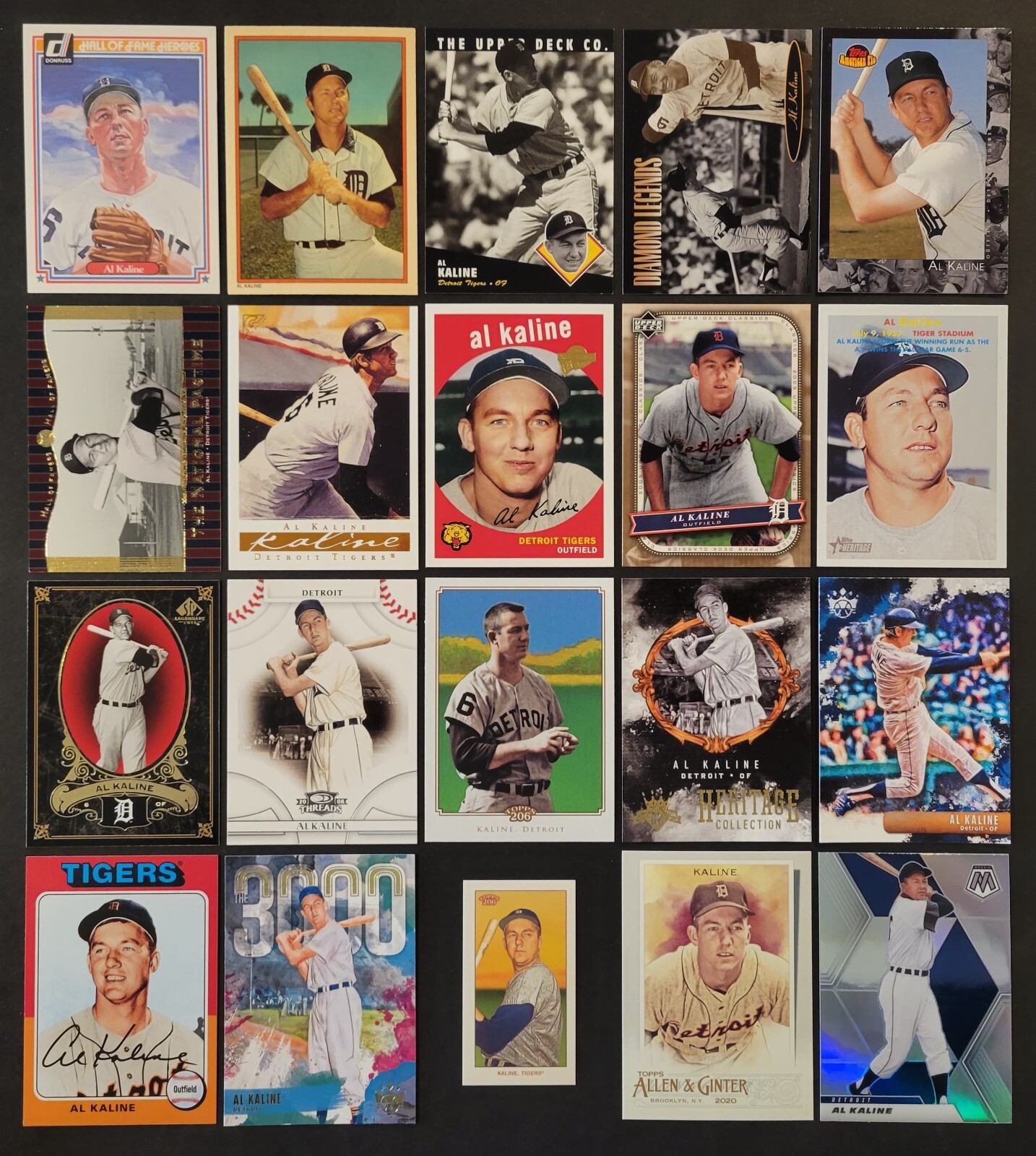 Lot of 20 Different AL KALINE Baseball Cards HOF 1983-2021 BB4488 | eBay