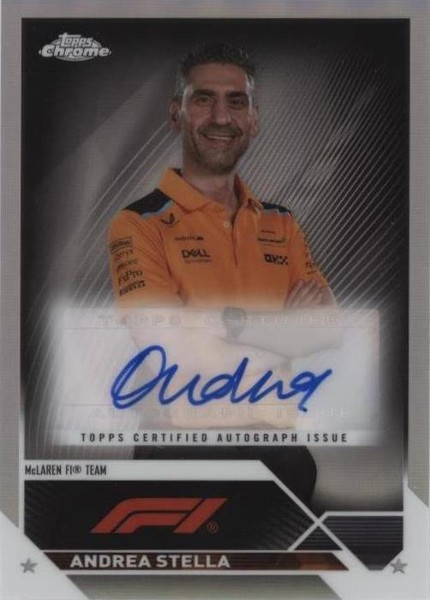 2023 Topps Chrome Formula 1 - Autographs #CAC-AS Andrea Stella (AU, RC ...