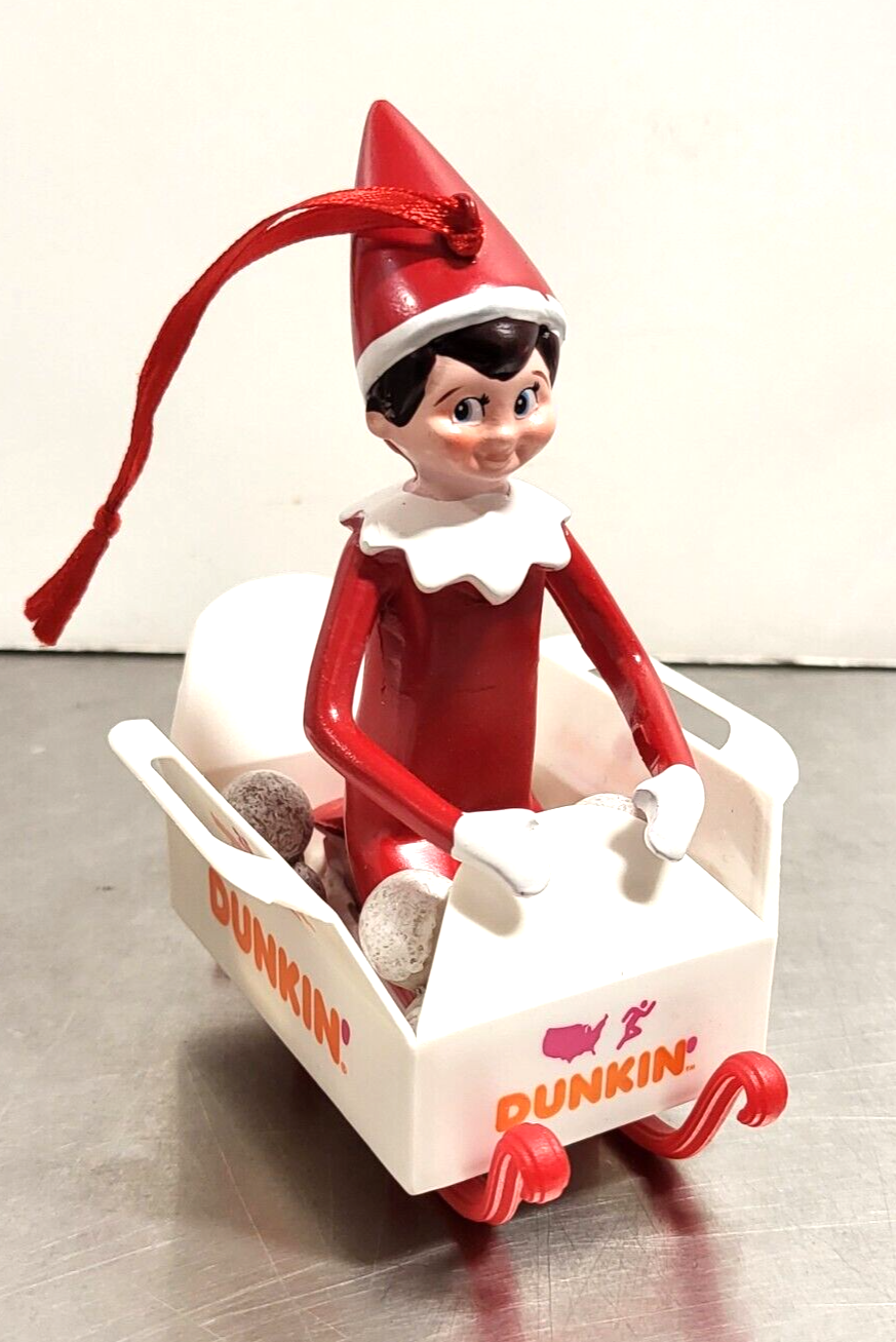 Dunkin Donuts 2022 Elf on the Shelf Christmas Ornament Munchkin Limited ...