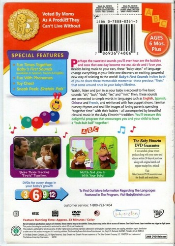 DISNEY'S BABY EINSTEIN BABY'S FIRST SOUNDS DISCOVERIES FOR LITTLE EARS ...
