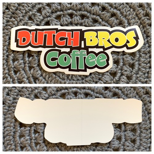 DUTCH Bros STICKER Decal CAR Yeti LAPTOP Very RARE HTF Old Design Rasta ...