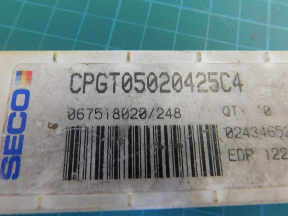 7 Seco CPGT 05020425 C4 Carbide Inserts | eBay