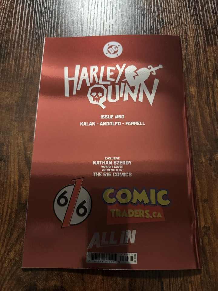 HARLEY QUINN #50 NATHAN SZERDY EXCLUSIVE VIRGIN FOIL POISON IVY ...