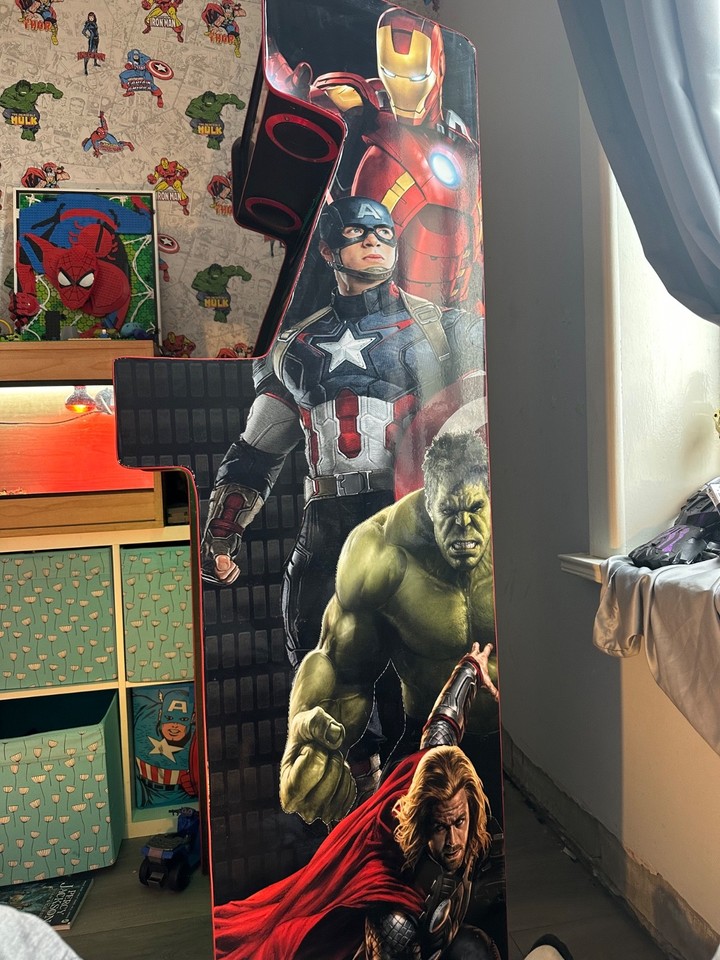 Full Size Arcade Machine with 1000s of Games - AVENGERS design! | eBay UK