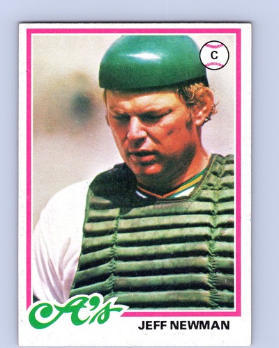1978 Topps #458 Jeff Newman Oakland Athletics Baseball Card EX-EXMT | eBay