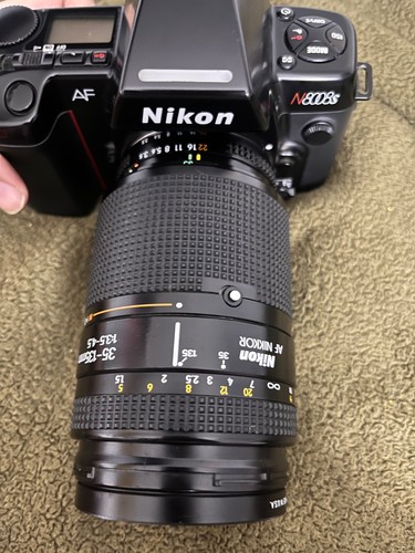 * USED * Nikon N8008S 35mm Film Camera with AF Nikkor 35-135mm Lens | eBay