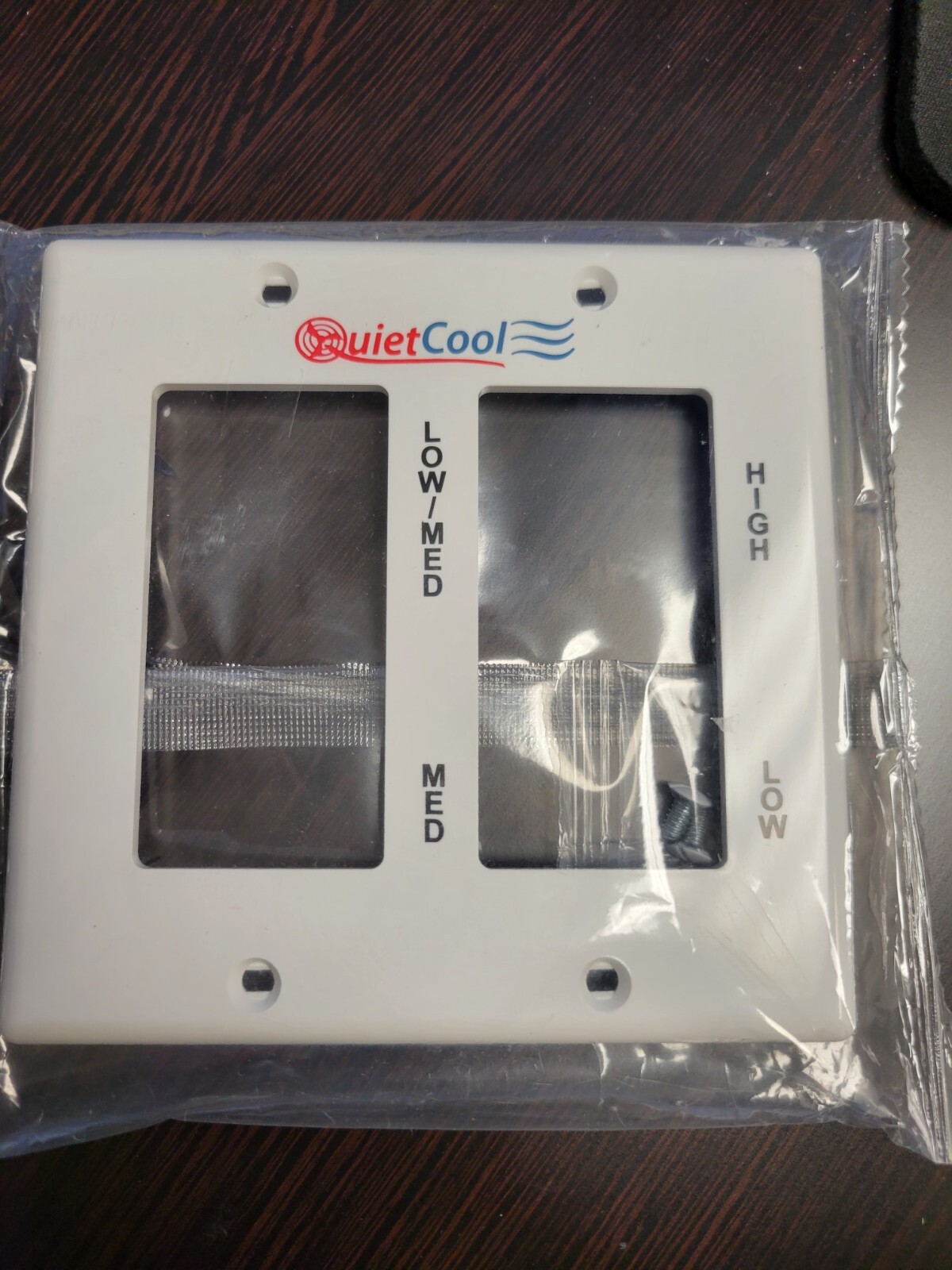 QuietCool Wall Plate, 2-Gang, Decora, White (Quiet Cool Logo) | eBay