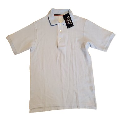 New French Toast Pique Polo Shirt Blue Boys Youth Size L(10/12) | eBay