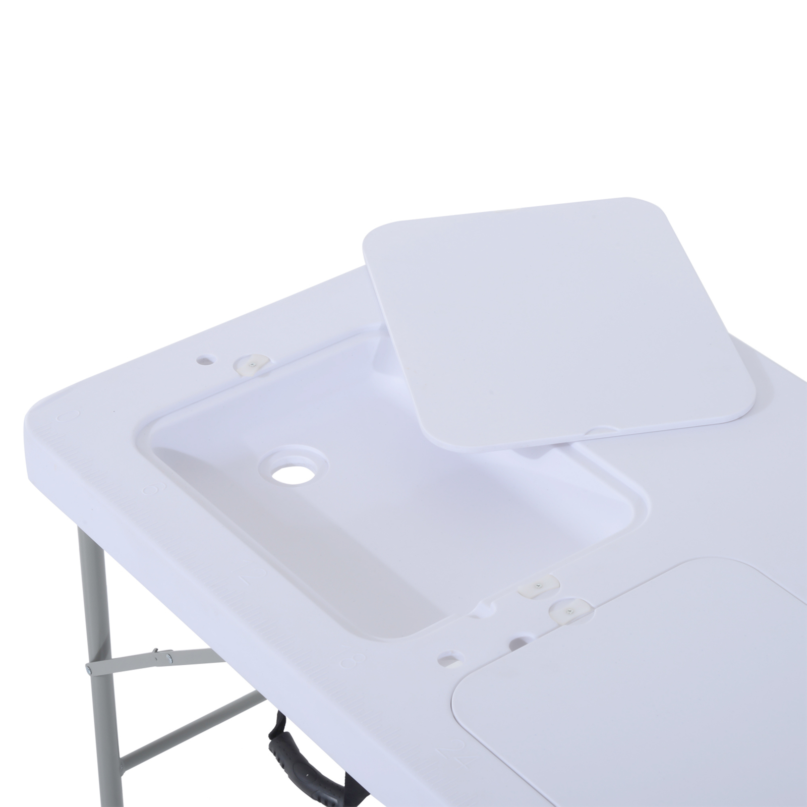Outsunny A20033 Portable Folding Camping Sink Table with Faucet and ...
