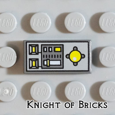 LEGO Minifigure DARK GRAY Tile 1x2 Vehicle Control Panel Computer | eBay