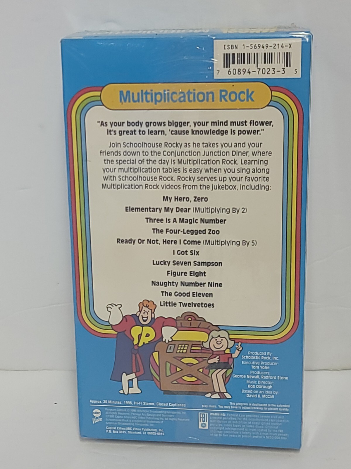 Schoolhouse Rock - Multiplication Rock (VHS, 1995) for sale online | eBay