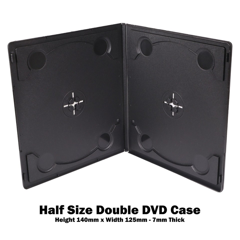 Double Single Quad 8 Way - DVD Case Holder - 14mm Spine CD DVD Empty ...