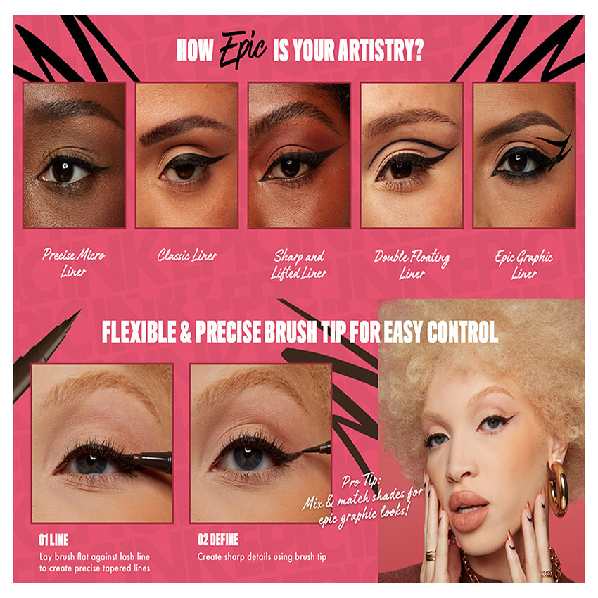 1 NYX Epic Ink Waterproof Liquid Eyeliner "EIL 01 - Black" *Joy's ...