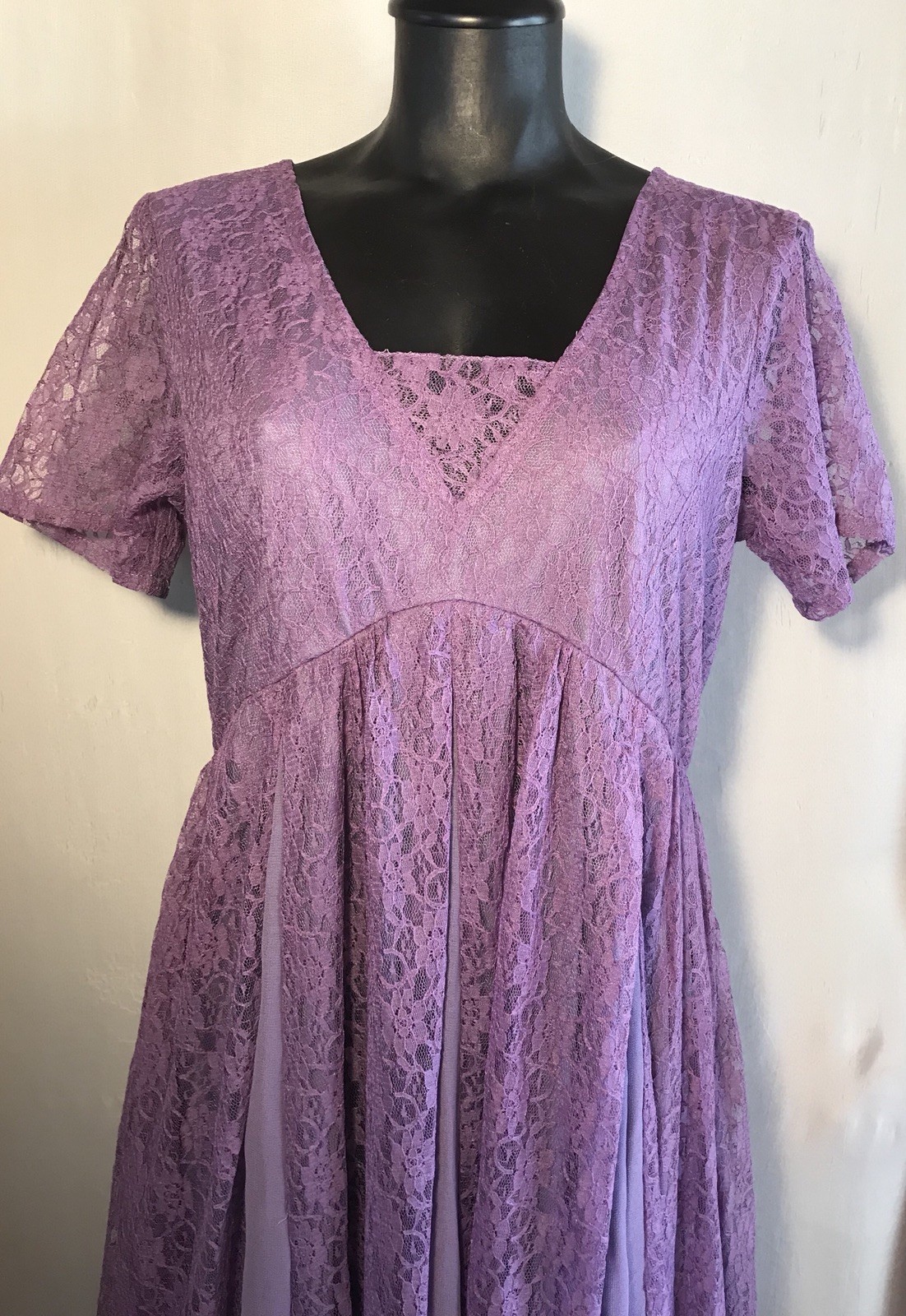 The Paragon Women's Purple Wisteria Elegant Lace polyester dress formal ...