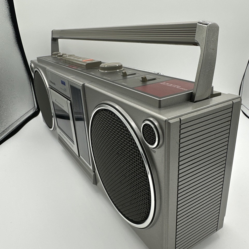 Panasonic Vintage Boombox Ghetto Blaster Radio Works Cassette Player ...