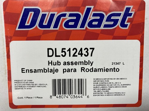 New Duralast DL512437 Wheel Bearing and Hub Assembly, Rear 512437 | eBay