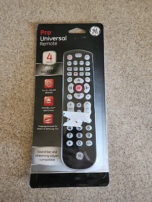 GE Pro Universal Remote ~ 4 Device ~ SOFT TOUCH, FAST SHIP! | eBay
