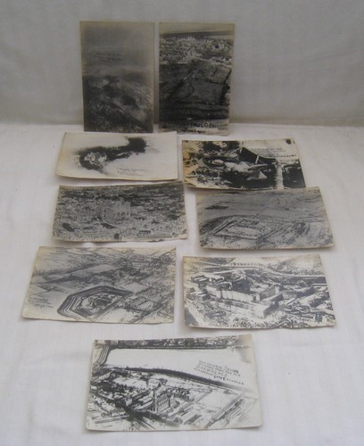 9 RARE 1919 “OVERSEA POST CARD EXCHANGE” REALPHOTO POSTCARDS “FATE OF ...
