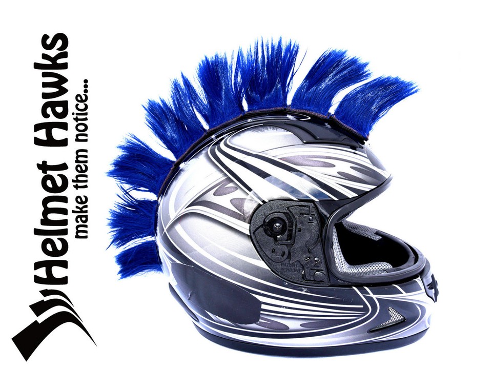 Helmet Hawks- Motorcycle Helmet Mohawk (8) Hair Patches Customize ...
