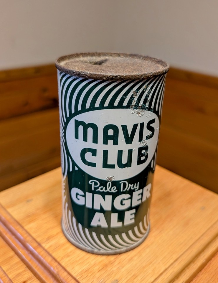 Mavis Club Ginger Ale Flat Top Soda Pop Can - Detroit, MI | eBay
